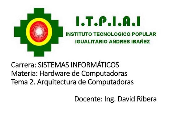 la relacion entre los diferentes elementos del hardware y su ...