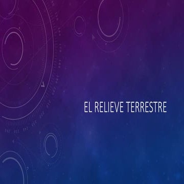 1º ESO. Tema 2. El relieve | PDF