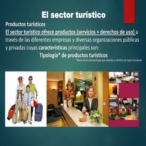 Sector Turístico y sus definiciones | PPTX