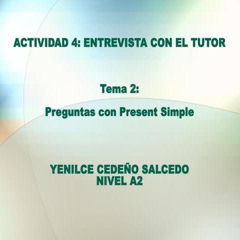 Tema 2 speaking | PPT