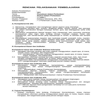 Rencana Pelaksanaan Pembelajaran (RPP) | DOCX
