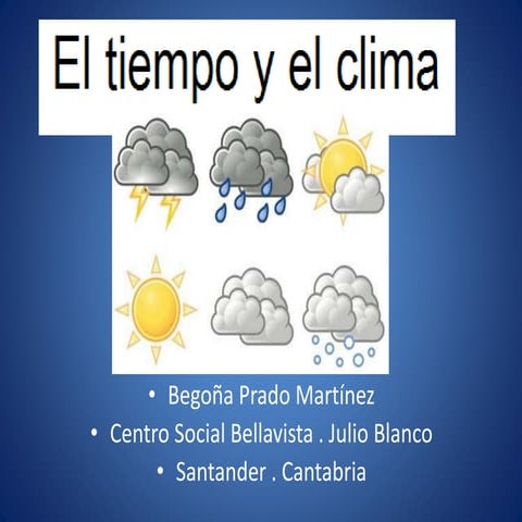 Tema 2 tiempo y clima 1º e.s.o. | PPTX