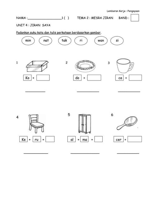 Tema2 unit4unit5&unit6 lk_pemulihan | PDF