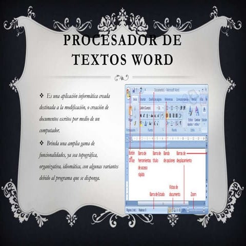 Tema 3. procesador de textos word | PPTX