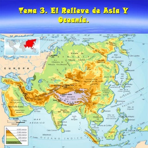 MAPA FÍSICO INTERACTIVO DE ASIA | PPTX