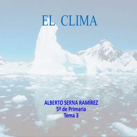Tema 3 el clima | PPTX