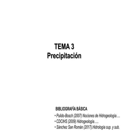 Presentación power point de Las precipitaciones | PDF