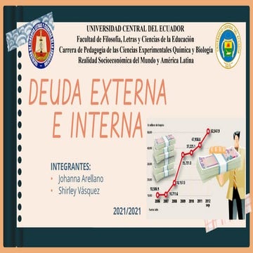 Deuda interna y externa por Johanna Arellano | PDF
