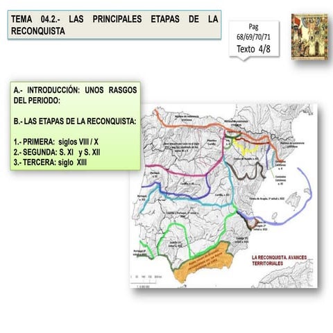 Tema4.2. etapas de la reconquista | PPTX