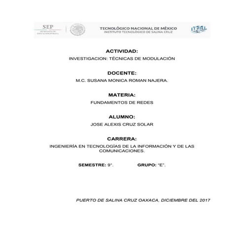 La modulación por desplazamiento de fase o PSK (Phase Shift Keying) | PPTX