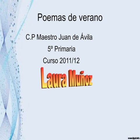 Tema 4. Poemas de verano | ODP | Poetry | Books and Literature