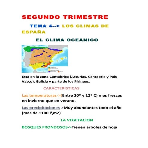 Tema 4 clima subtropical | PPTX