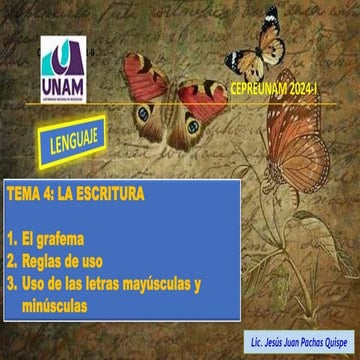 TEMA 4 LA ESCRITURA DE LA LENGUA ESPAÑOLA.pptx