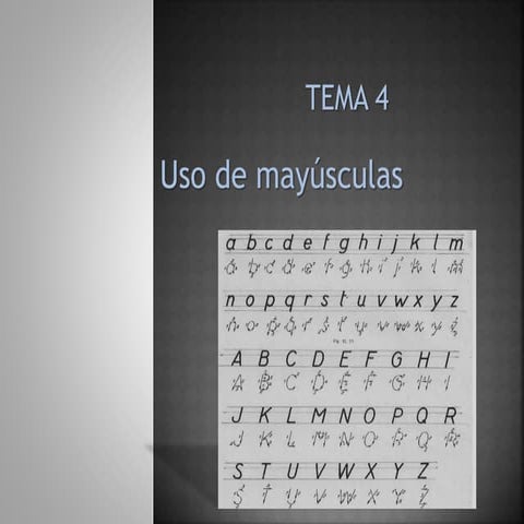 Uso de mayúsculas | PPTX