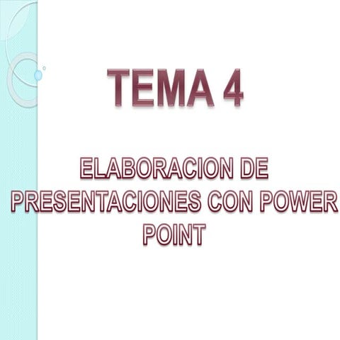 Tema 4 power point | PPTX
