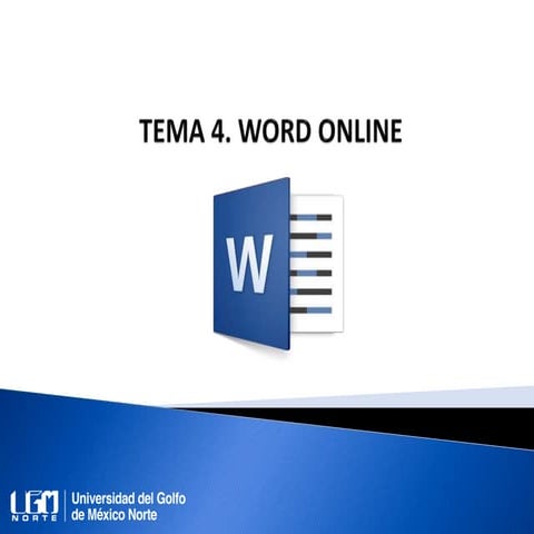 Tema 4. Word Online | PPTX