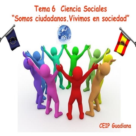 Tema 6 C: Sociales "Somos ciudadanos, vivimos en sociedad" | PPT