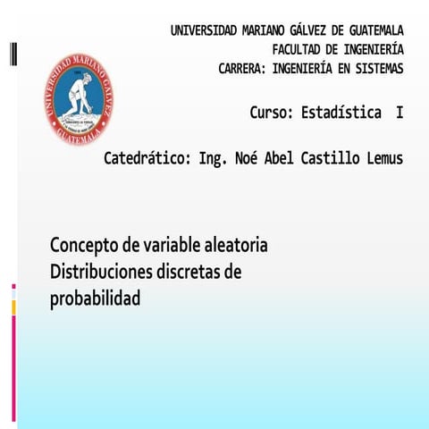 Estadistica 1 | PPT
