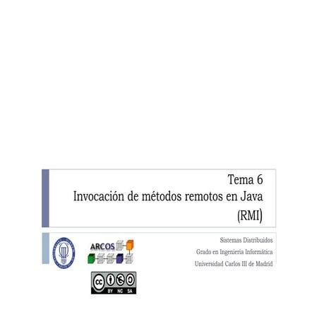 Tema RMI en java e invocación utilizando | PDF