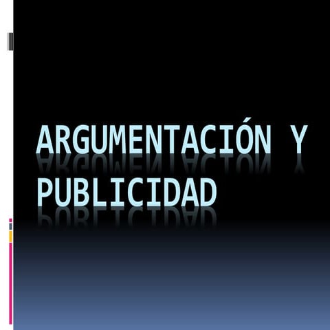 Tema 7 argumentación publicitaria | PPTX