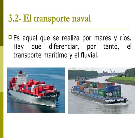 Tema 8 3-2 transporte naval y aereo | PPT