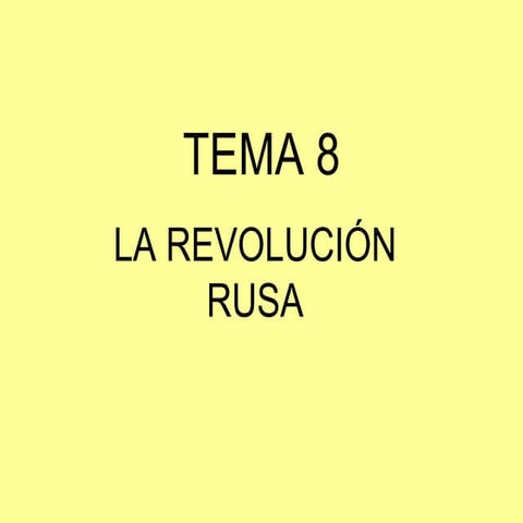 Revolucion Rusa | PPT