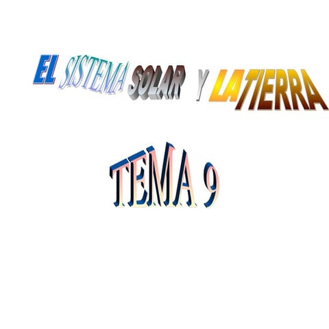 el sistema solar y la tierra | PPT