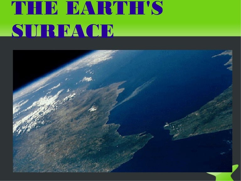The Earth's Surface