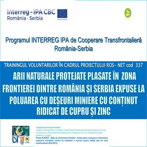 ARII NATURALE PROTEJATE PLASATE ÎN ZONA FRONTIEREI DINTRE ROMÂNIA ȘI ...