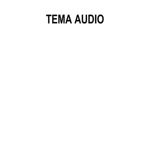 Tema audio | PPT