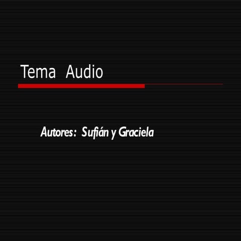 Tema audio | PPT