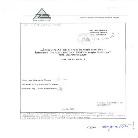 Tema de proiectare statia gradiste | PDF