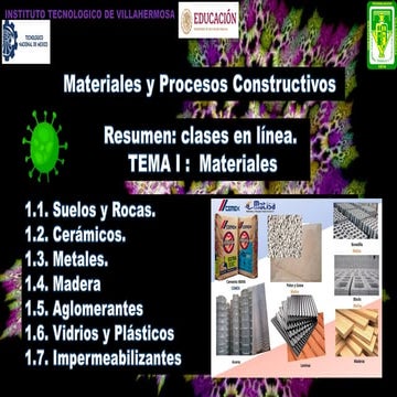 TEMA I MATERIALES Y PROCESOS CONSTRUCTIVOS RESUMEN Materiales EJ2023.pdf