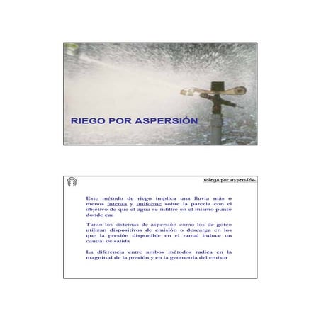 diseño riego por aspersion | PDF