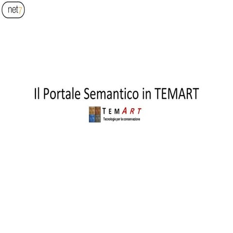 Il Portale Semantico nel progetto TEMART | PPT