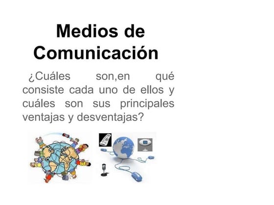 Los medios de comunicacion | PPTX