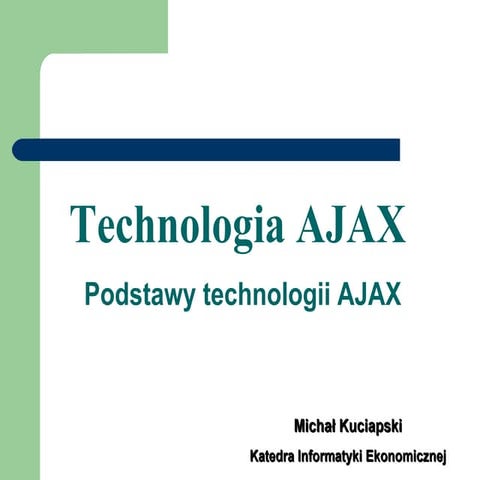 AJAX - wdw1 | PPT