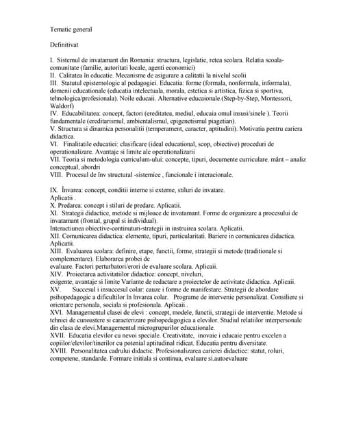 14. Proiectarea Activitatiilor Didactice | DOC