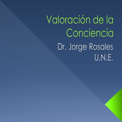 Tema valoración de la conciencia | PPTX