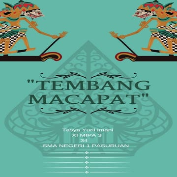 Buku digital Tembang Macapat | PDF
