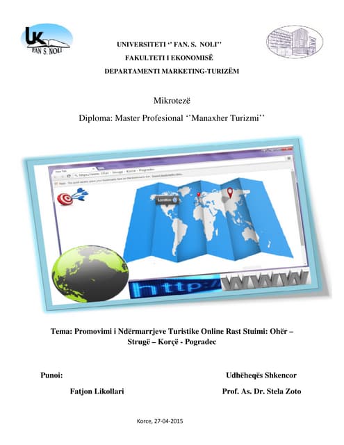 Teme diplome Prezantim Fatjon Likollari | PPT