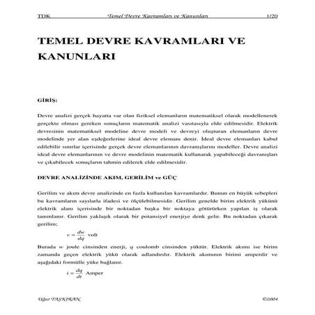 Temel Devre | PDF