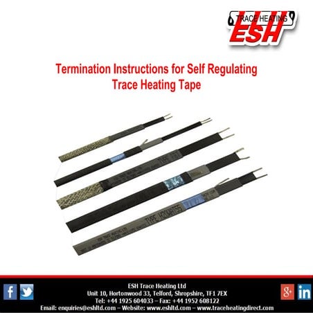 Termination Instructions for Self Regulating Trace Heating Tape | DOC ...