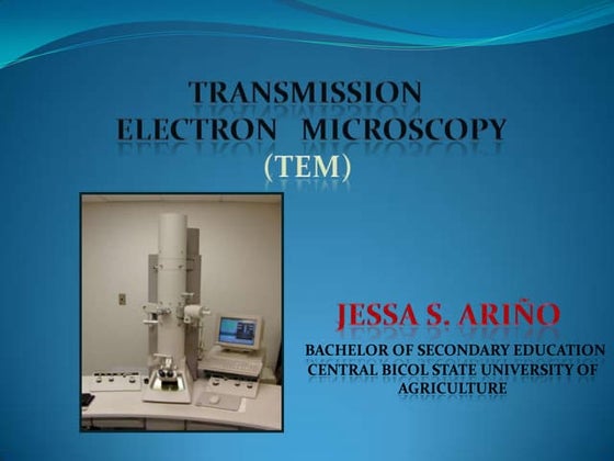 Principle & Applications of Transmission Electron Microscopy (TEM ...