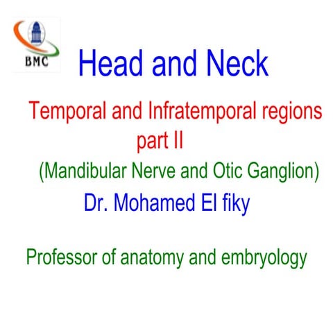Temporal and infratemporal region part 2 | PDF