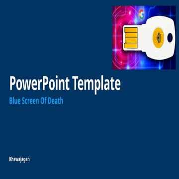 Template for powerpoint preentation - blue creen of death | PPTX