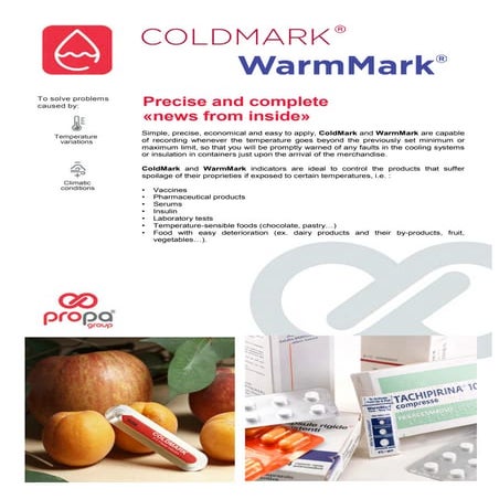 Temperature indicators ColdMark and WarmMark | PDF