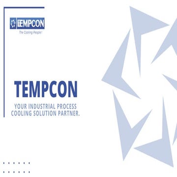 Company Profile of Tempcon - Chiller Manufacturer In India | PPT