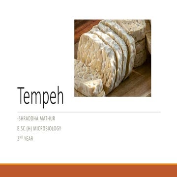 Tempeh & probiotics | PPTX