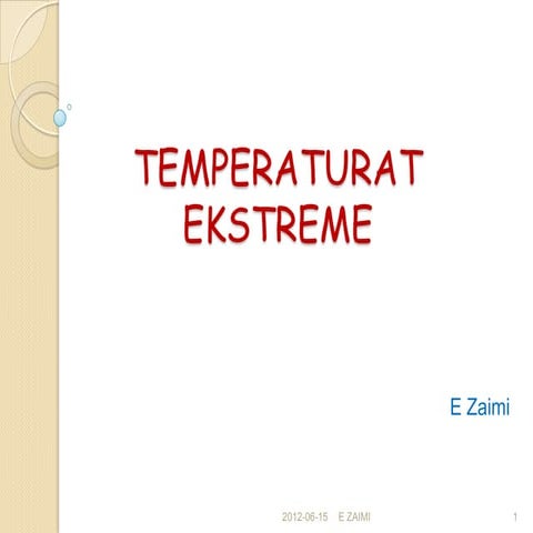 Temp ekstreme | PPSX